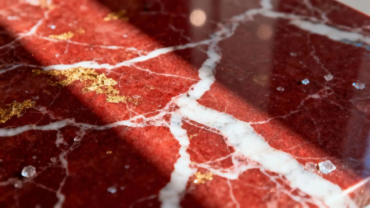 Rojo Alicante Marble A Striking Red Italian Stone– SurfacesGalore