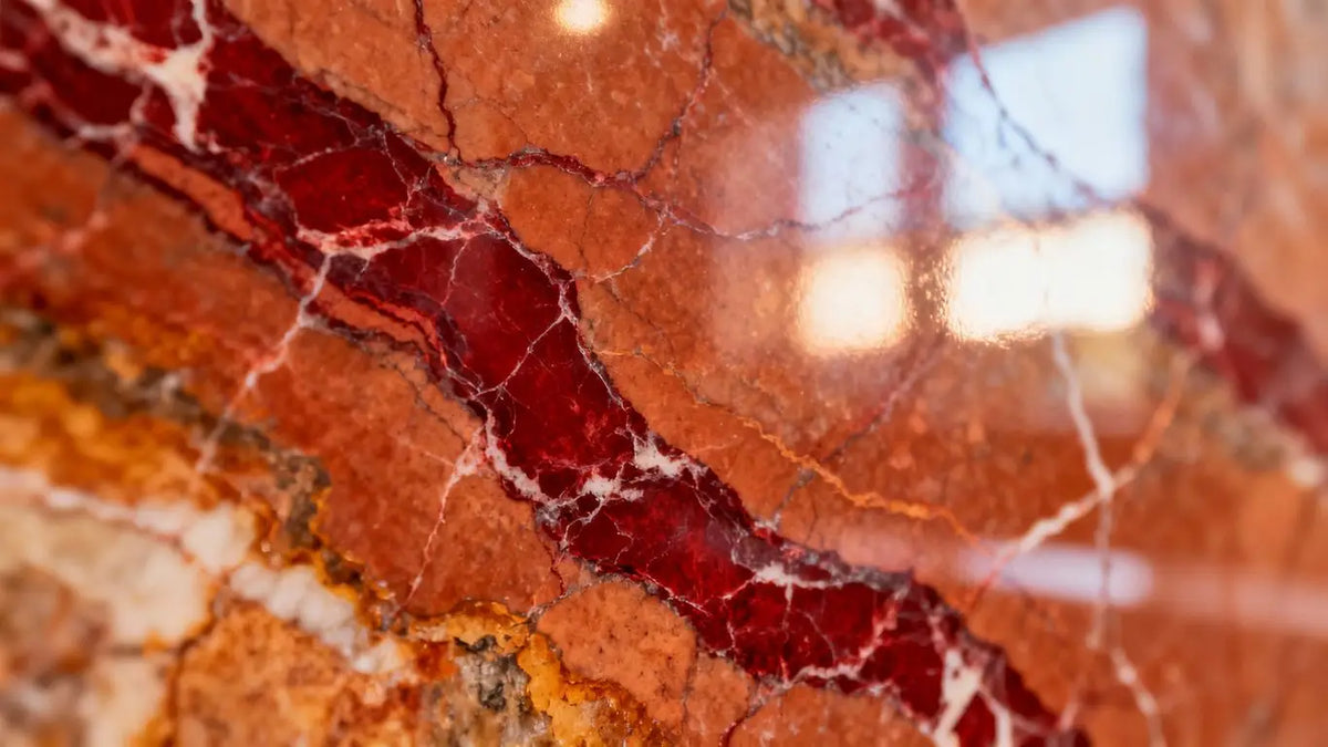 Rojo Alicante Marble for Elegant Interior Design– SurfacesGalore