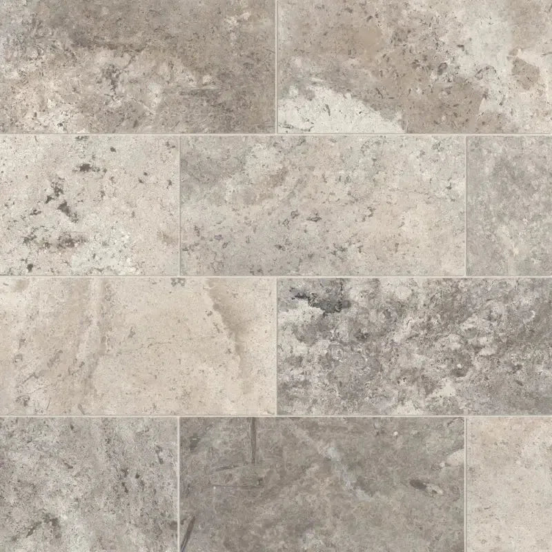 Silver Travertine Elegant Natural Stone Collection– SurfacesGalore