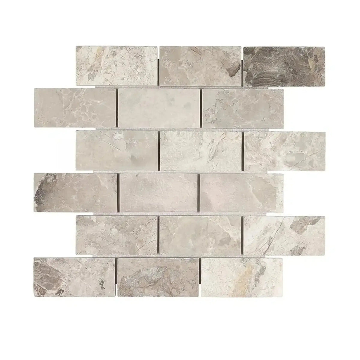Atlantic Gray Marble Mosaic Tile 2X4