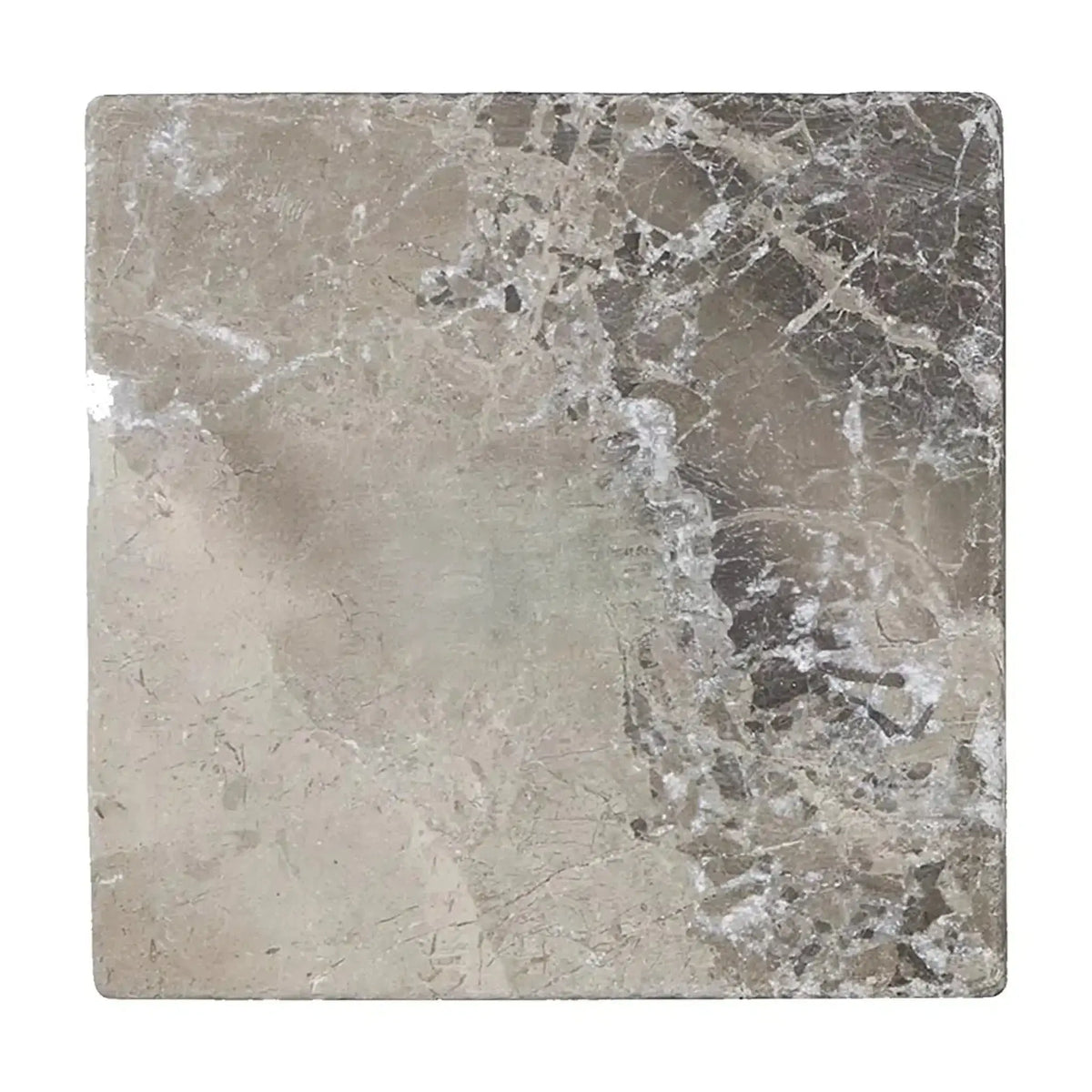 Atlantic Gray Marble 6X6 Tumbled Tile– SurfacesGalore
