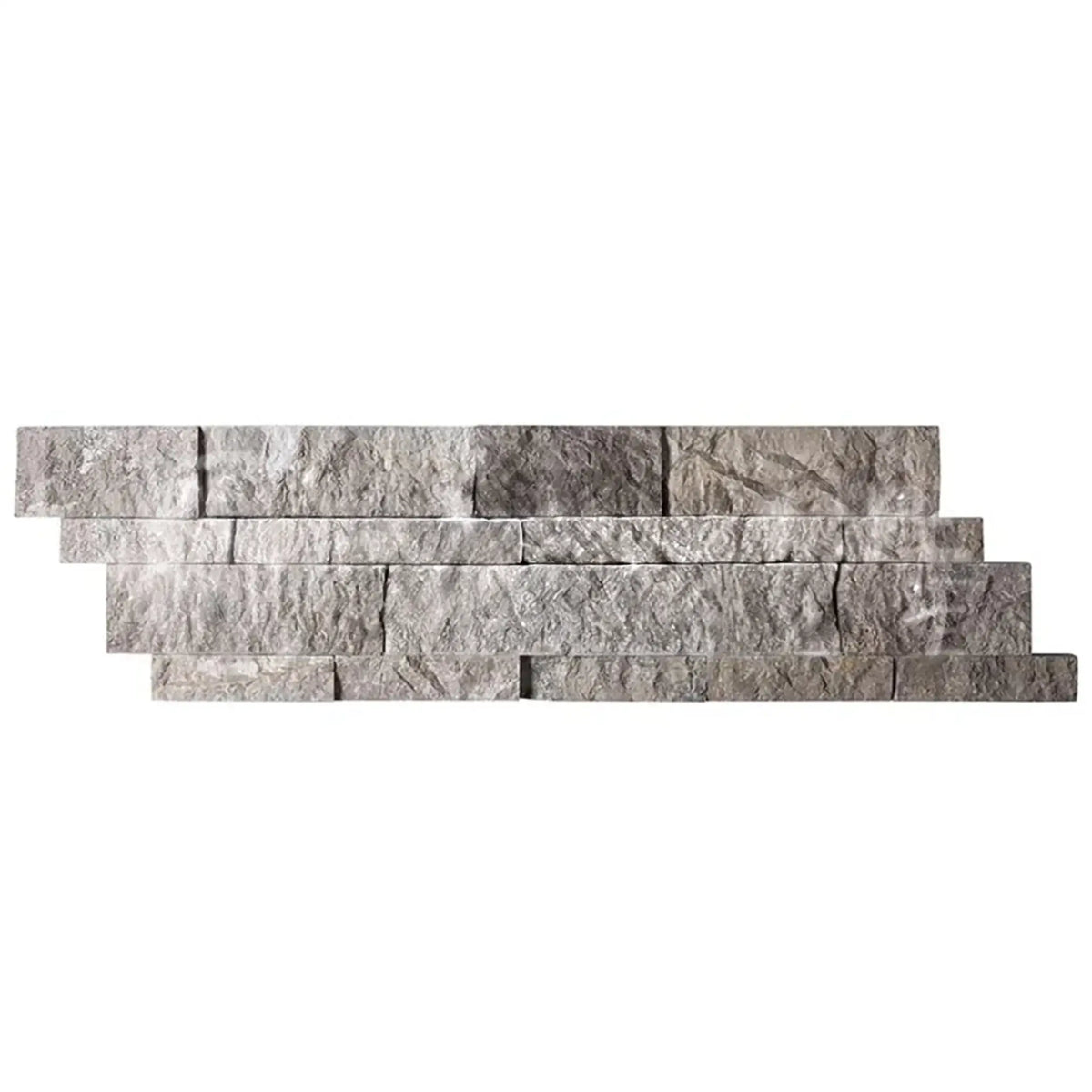Atlantic Gray Marble Ledger Panel Mosaic– SurfacesGalore