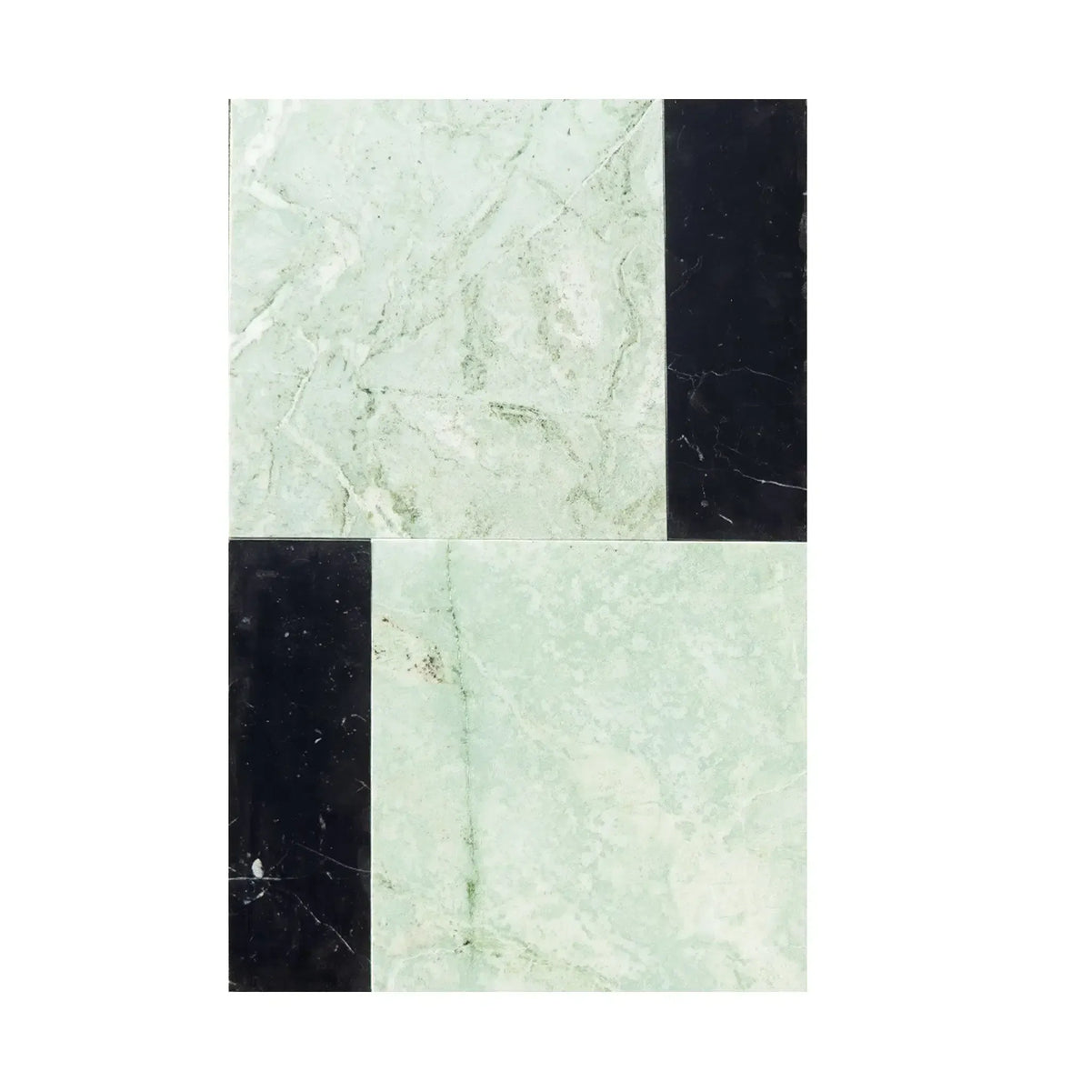 Bari Ming Green & Nero Marquina Tile Set