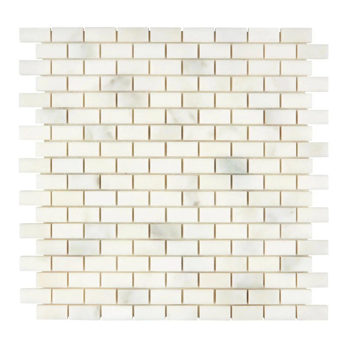 Calacatta verde royale 5/8x1 1/4 Brick Mosaic | Surfaces Galore ...