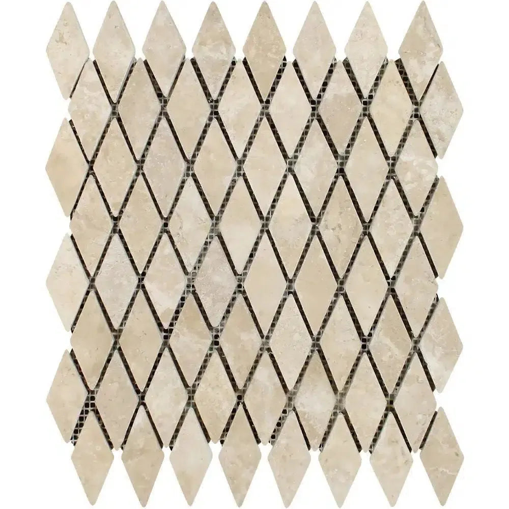 Durango Paredon Travertine Diamond Tile– SurfacesGalore