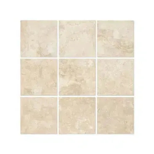 Durango Paredon Mexican Travertine Tile Beige 4X4– SurfacesGalore
