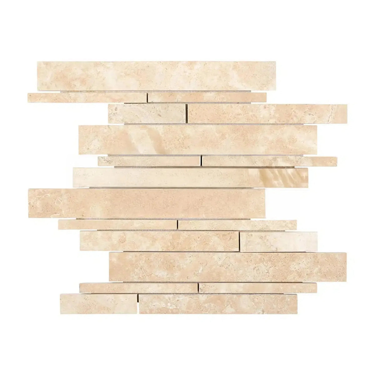 Durango Paredon Travertine Mosaic Tile Honed– SurfacesGalore