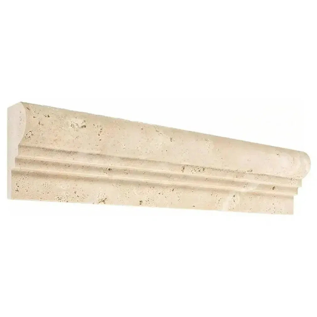 Ivory Travertine Chair Rail Trim Honed