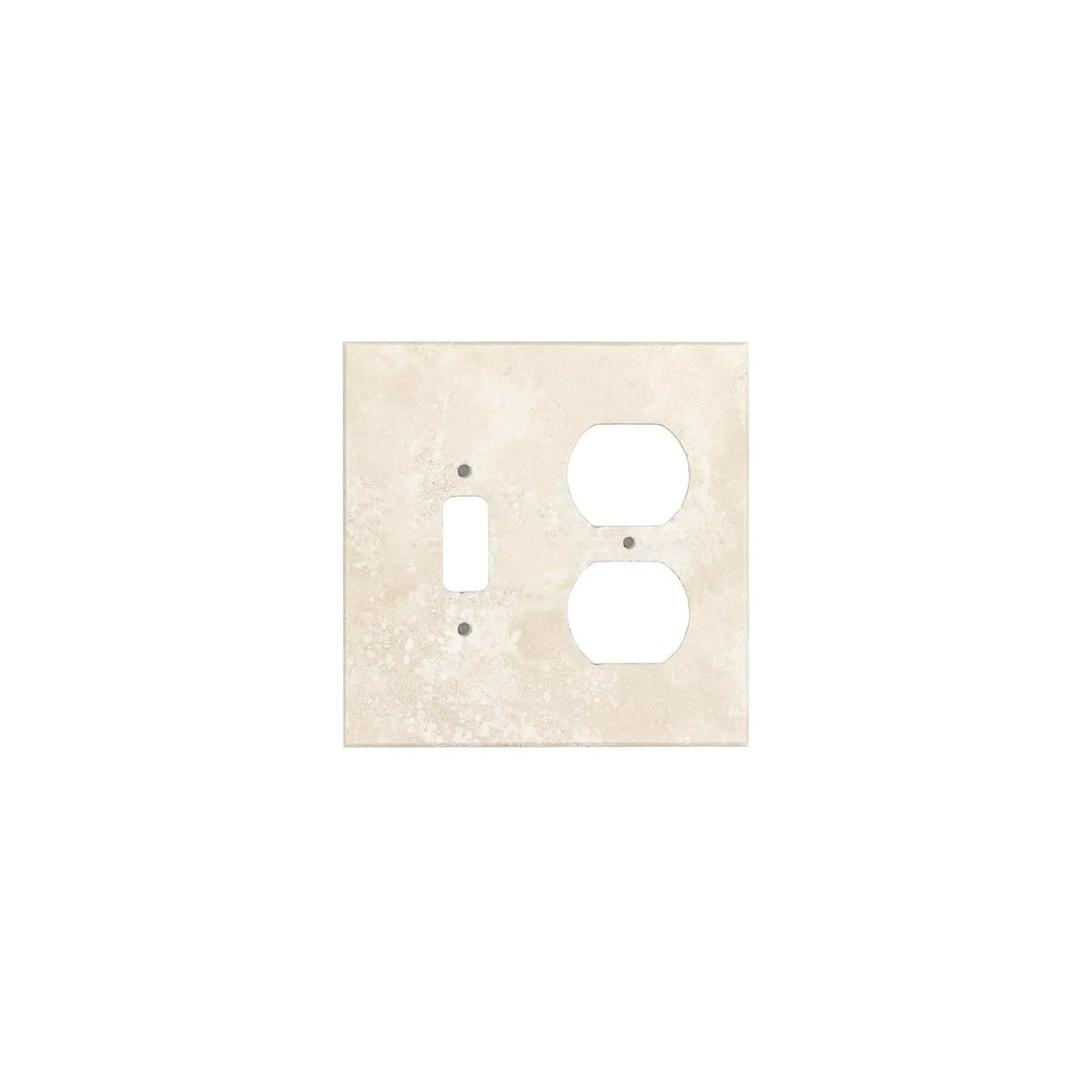 Ivory Travertine Toggle Duplex Switch Plate– SurfacesGalore