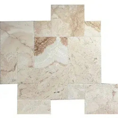 La Travonya Travertine Versailles Pattern Set Brushed | Surfaces Galore– SurfacesGalore