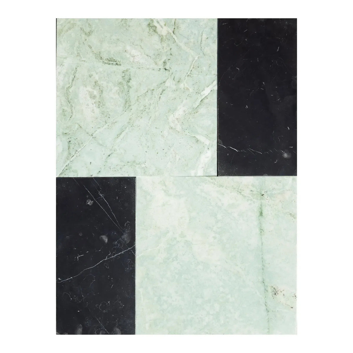 Modena Ming Green & Nero Marquina Tile Set