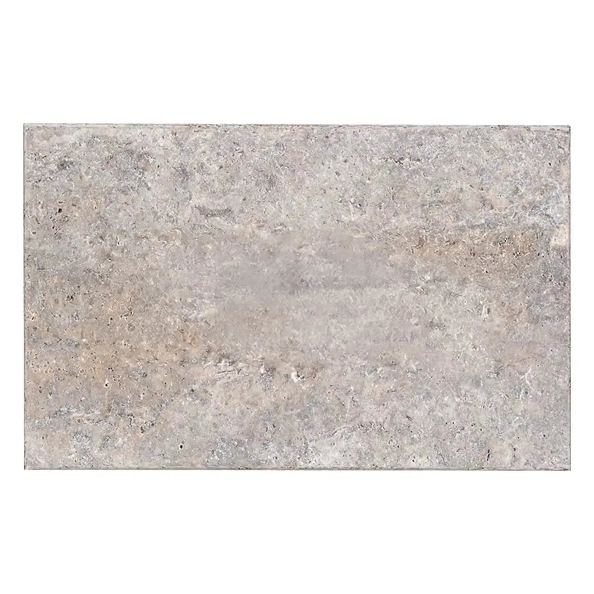 Silver Gray Travertine Tile 16X24 Brushed Chiseled