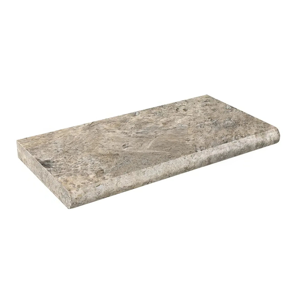 Silver Travertine Pool Coping 12X24 Tumbled– SurfacesGalore